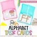 Alphabet Task Cards Letter Recognition and Matching Activities Busy Box ...