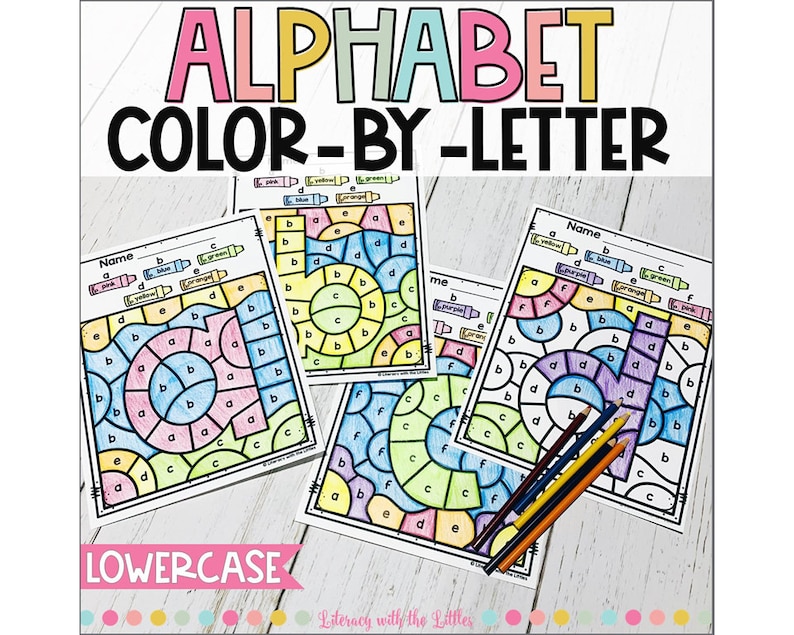 Alphabet Color by Code Printables | Lowercase Letter Recognition ...