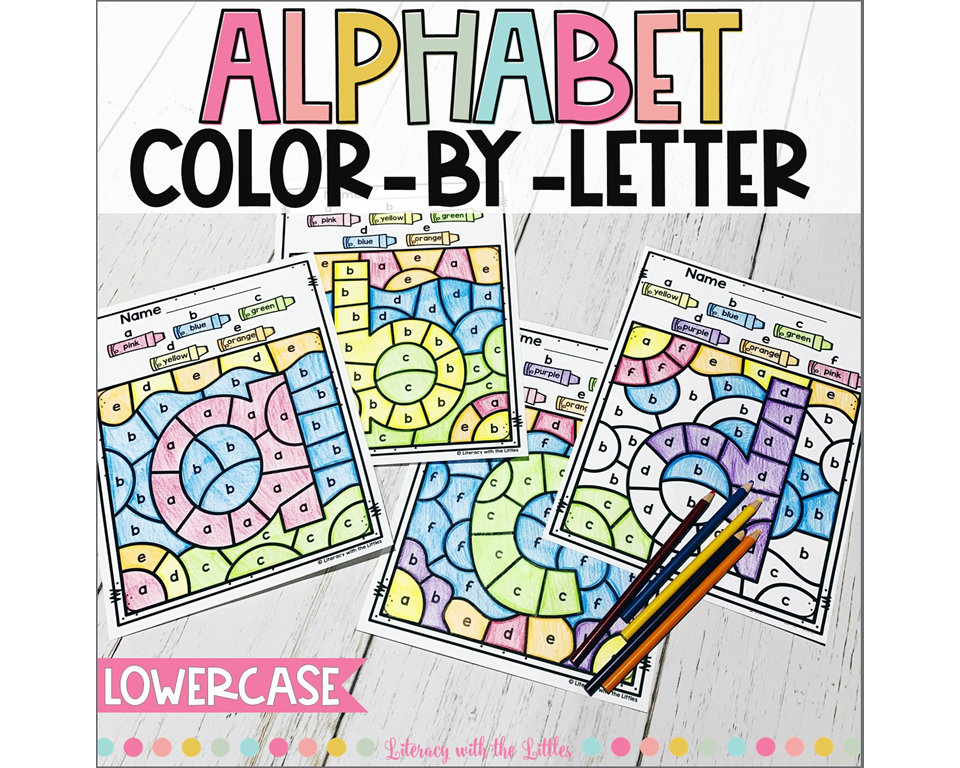 Alphabet Color by Code Printables | Lowercase Letter Recognition ...