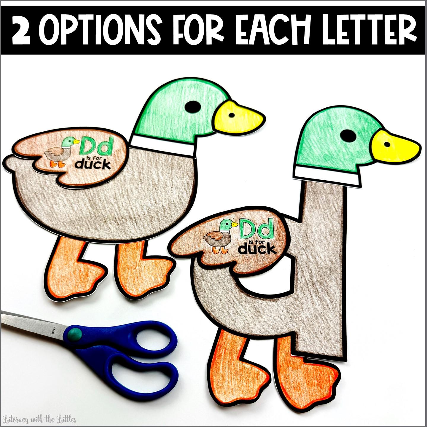 Lowercase Alphabet Crafts for Kids One Page Crafts Practice Letter ...