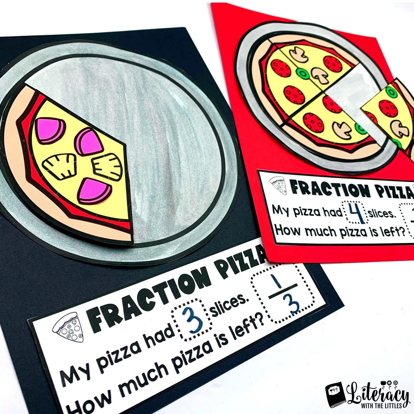 Pizza Fractions Craft | Fraction Activity and Math Bulletin Board Kit ...