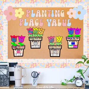Spring Place Value Craft and Bulletin Board Kit | Represent Place Value ...