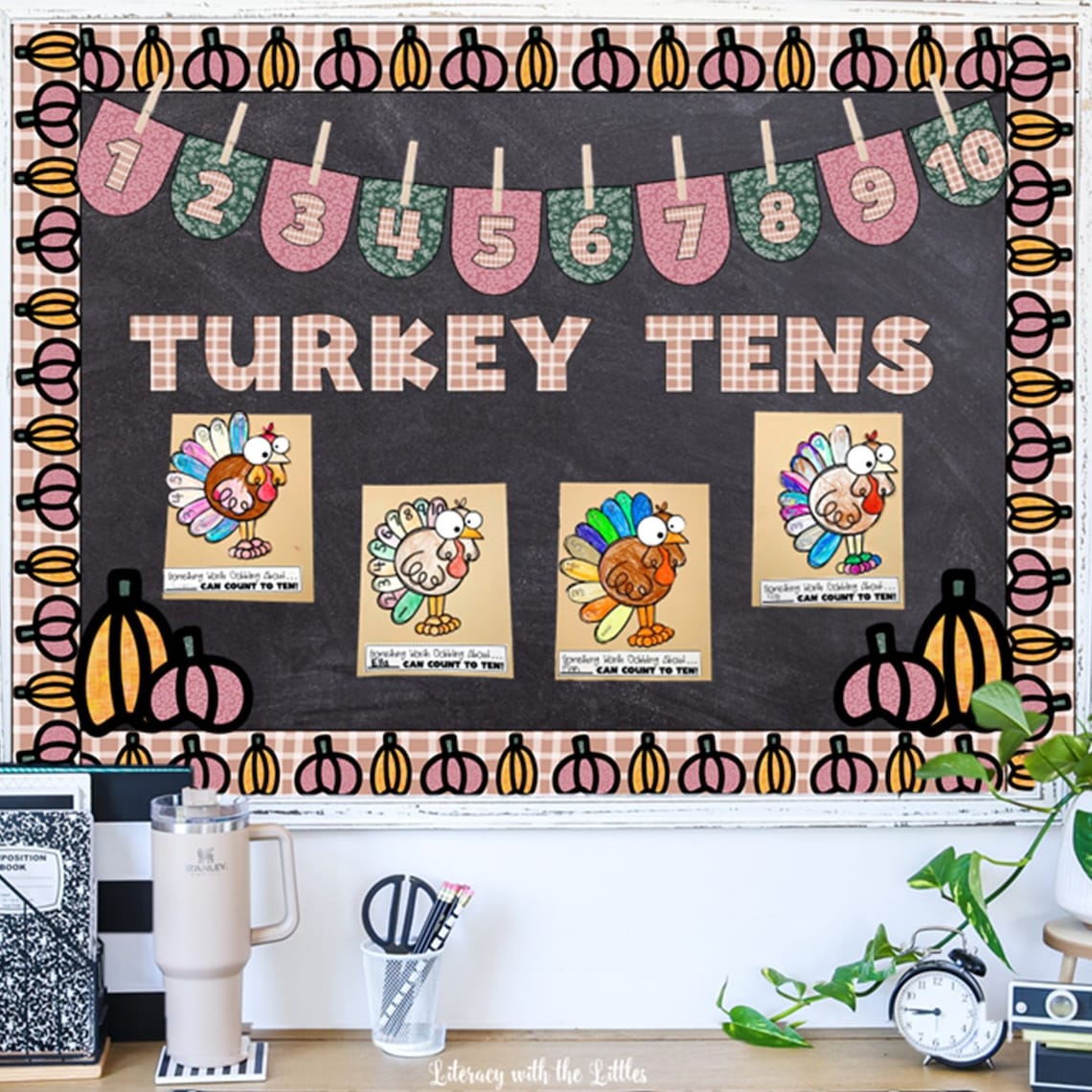 Turkey Counting Craft for Kids | Counting to 10 & Counting by Tens ...