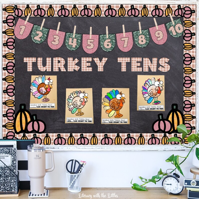 Turkey Counting Craft for Kids | Counting to 10 & Counting by Tens ...