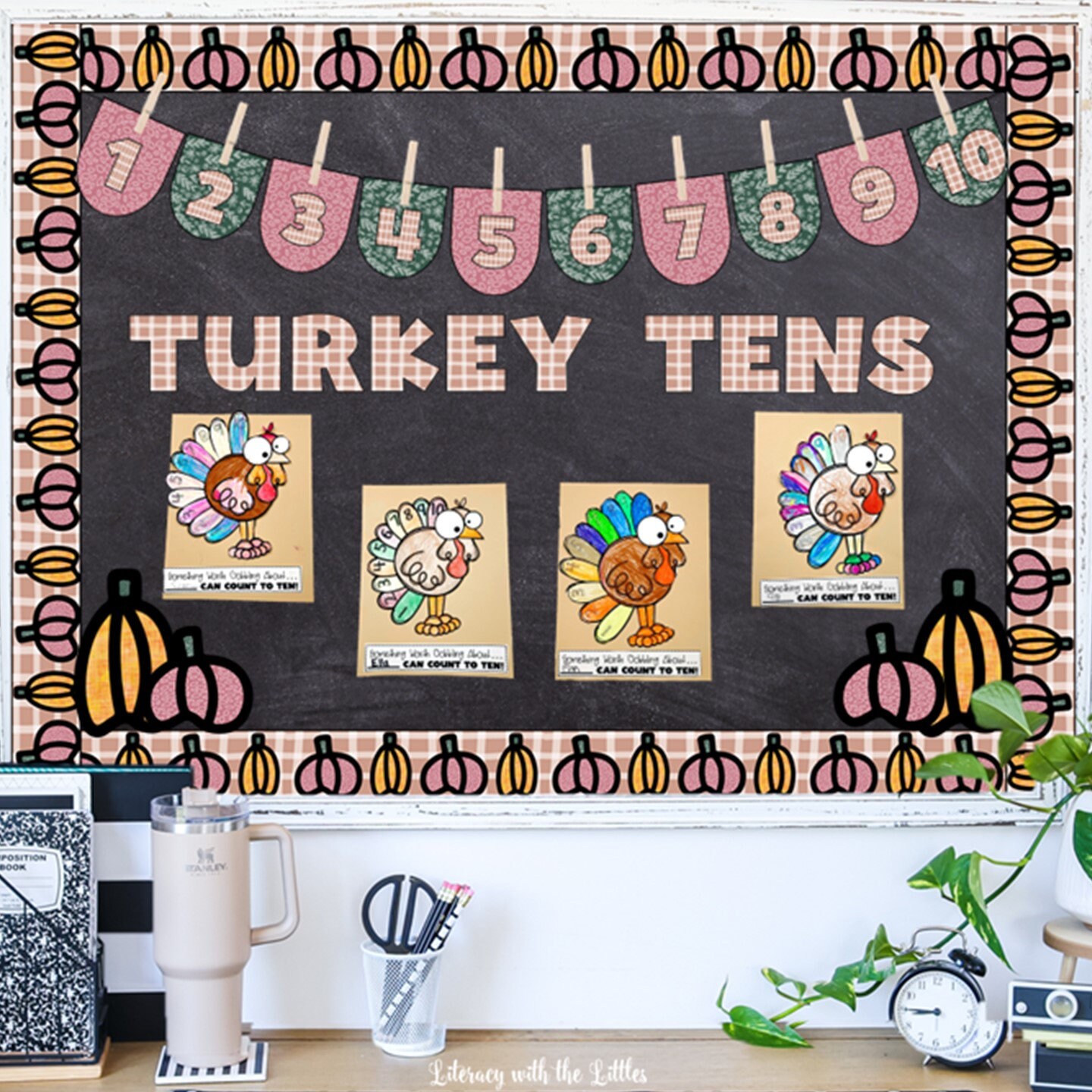 Turkey Counting Craft for Kids | Counting to 10 & Counting by Tens ...