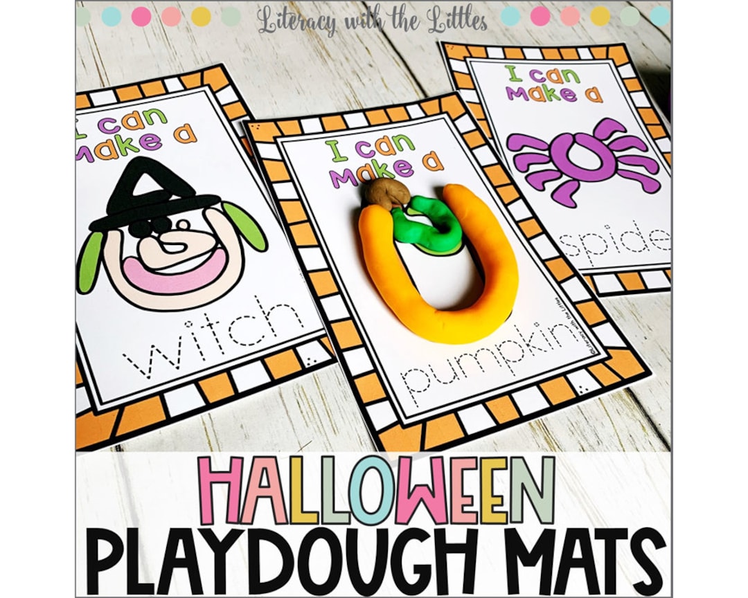 Halloween Playdough Mats | October Fine-motor Skills Activity ...