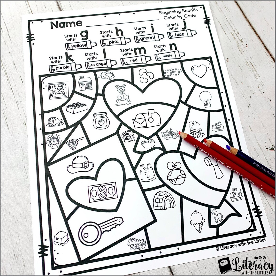 Valentine's Day Color by Code Activities | No Prep February Printables ...