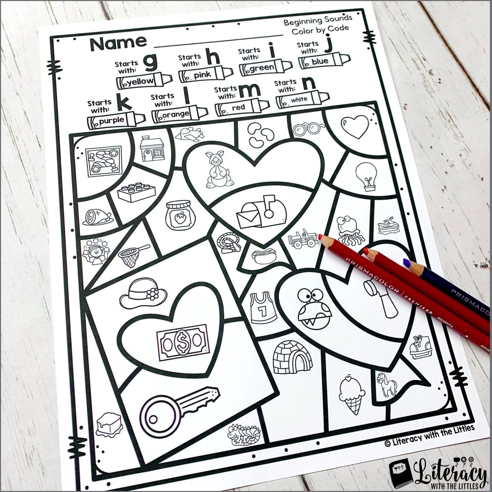 Valentine's Day Color by Code Activities | No Prep February Printables ...