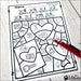 Valentine's Day Color by Code Activities | No Prep February Printables ...