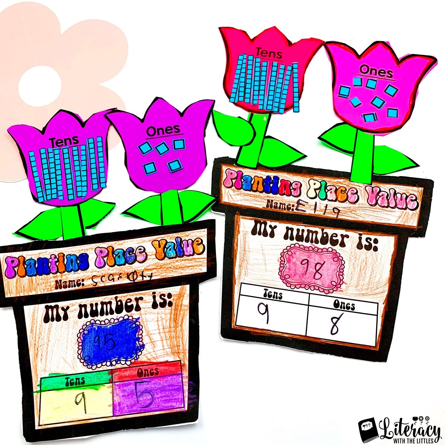 Spring Place Value Craft and Bulletin Board Kit | Represent Place Value ...
