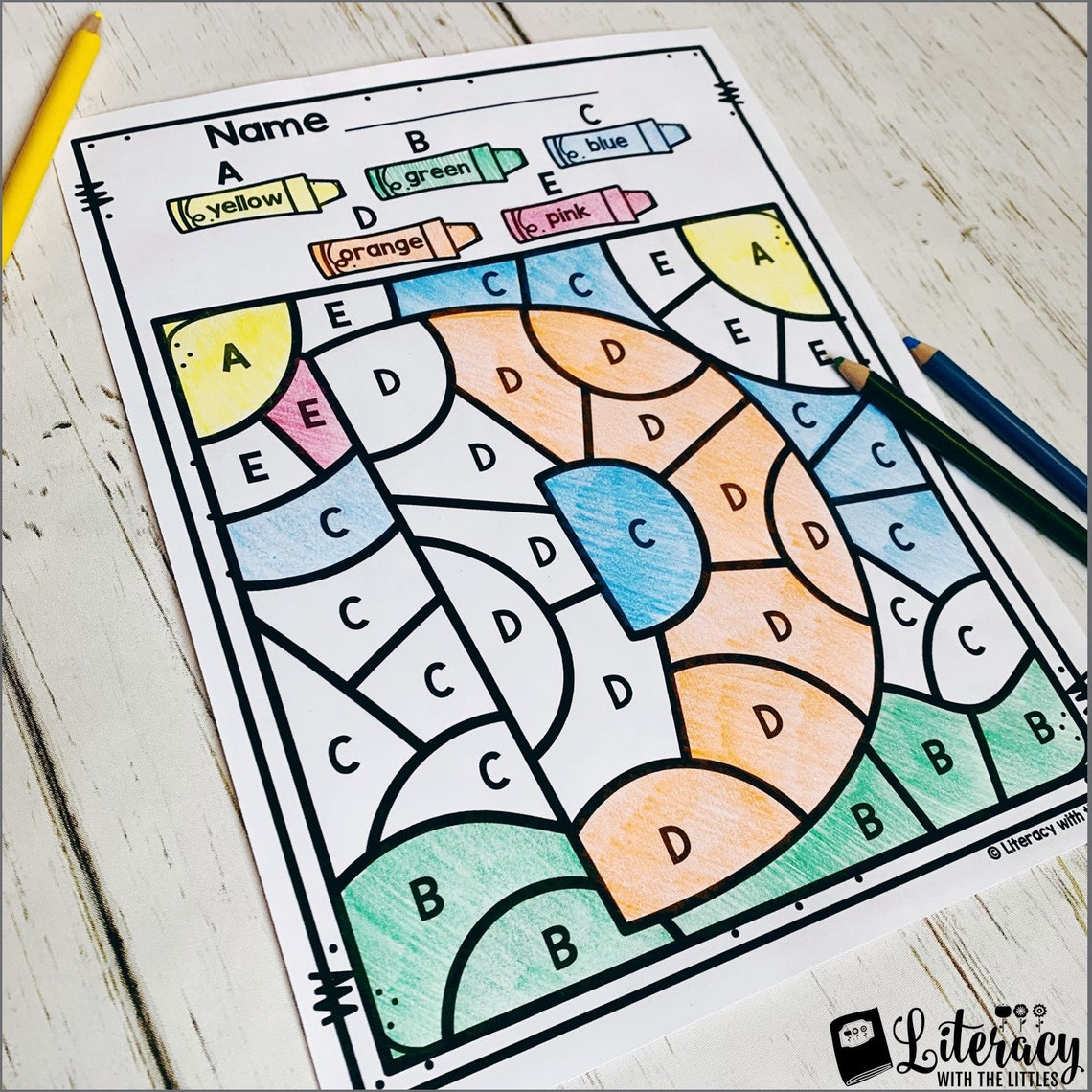 Alphabet Color by Code Printables | Uppercase Letter Recognition ...
