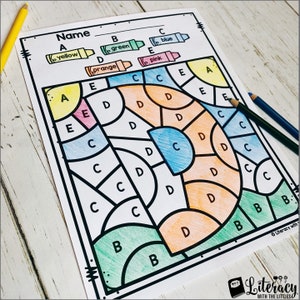 Alphabet Color by Code Printables | Uppercase Letter Recognition ...
