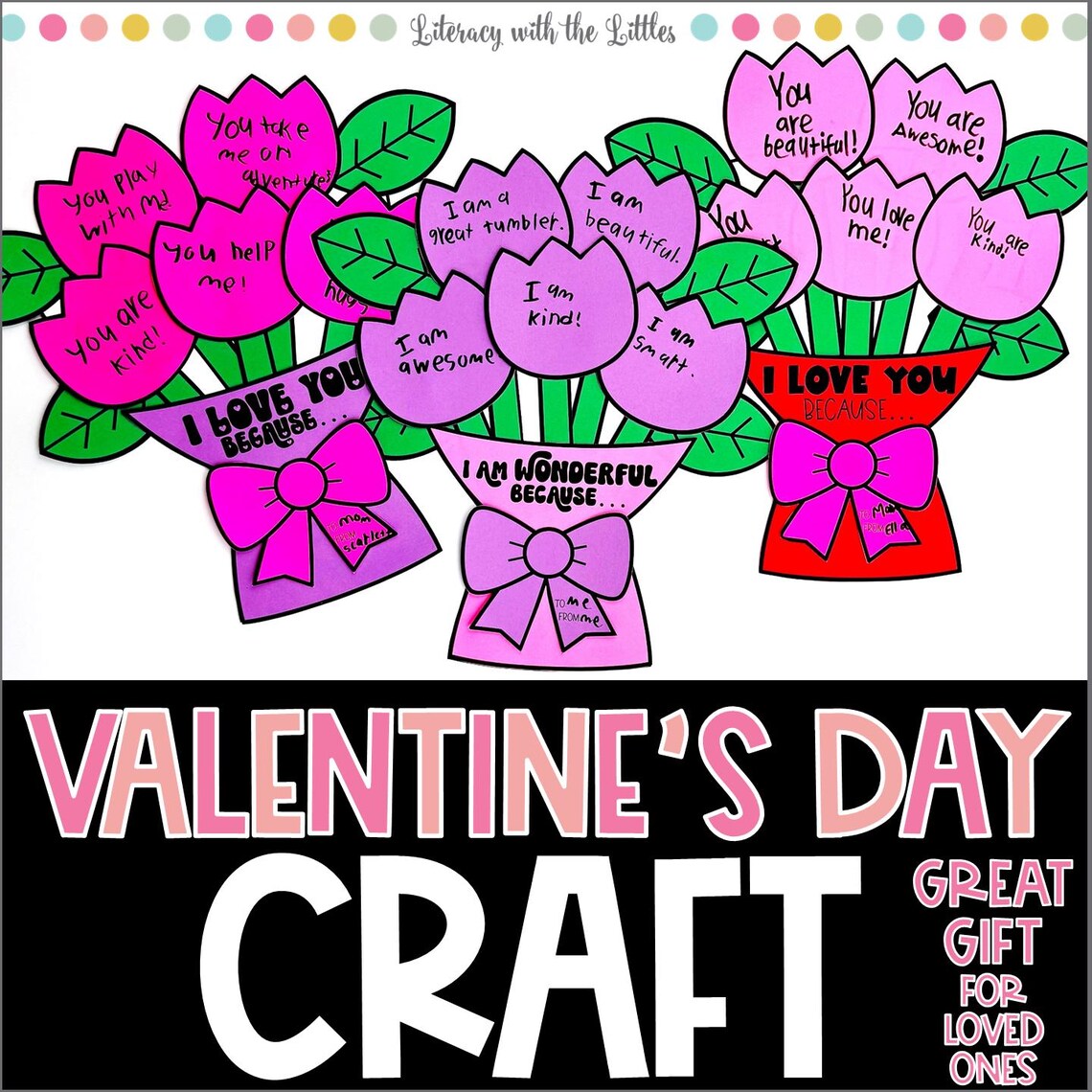 Valentine's Day Craft for Kids Flower Bouquet Gift for Parents ...