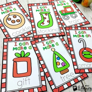 Christmas Playdough Mats | Holiday Fine Motor Center | December ...