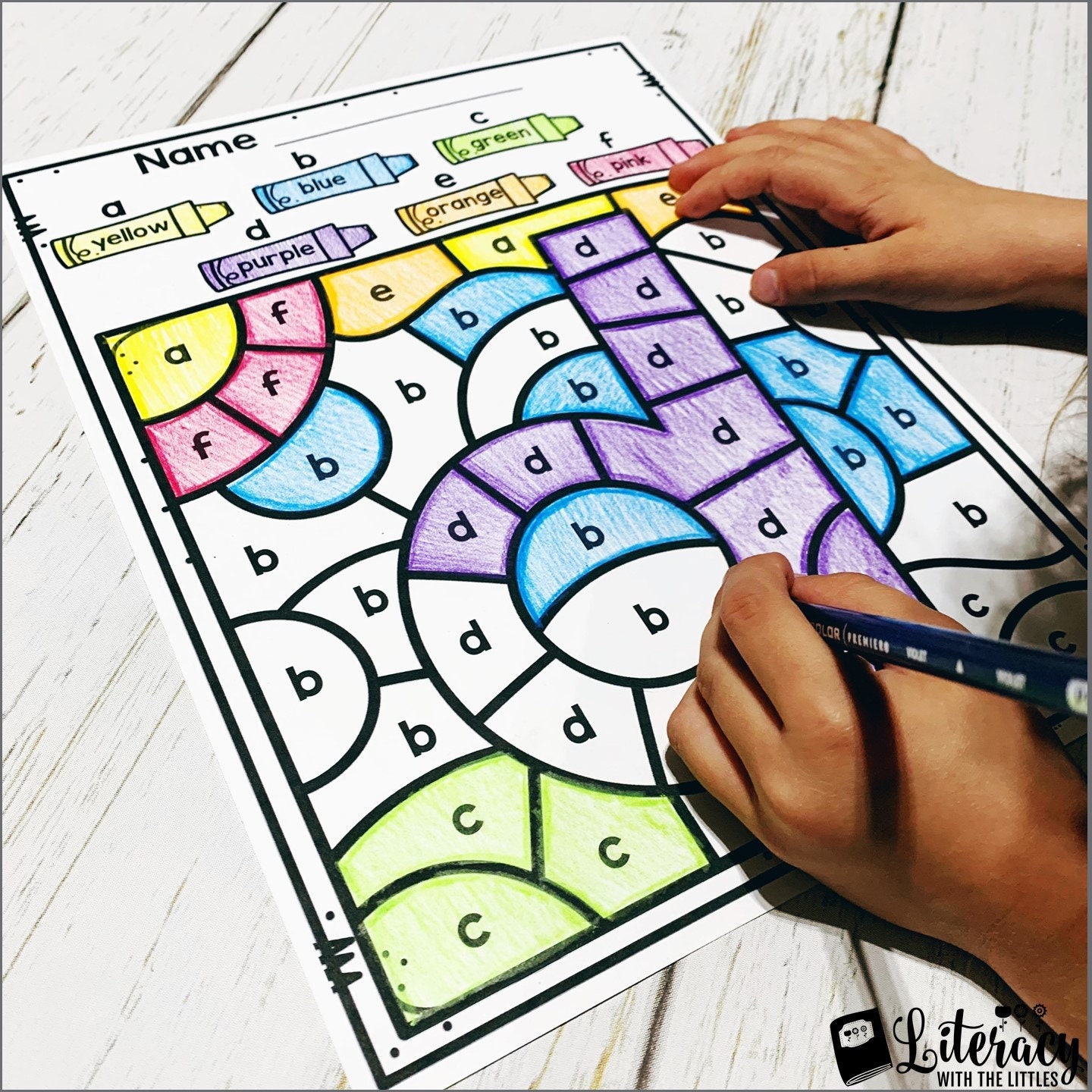 Alphabet Color by Code Printables | Lowercase Letter Recognition ...