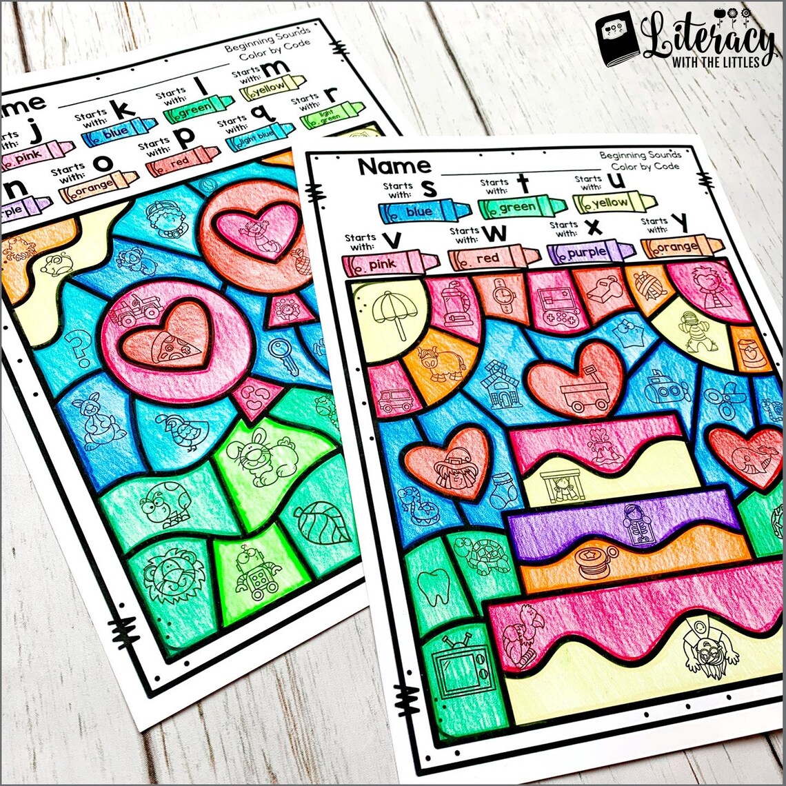 Valentine's Day Color by Code Activities | No Prep February Printables ...