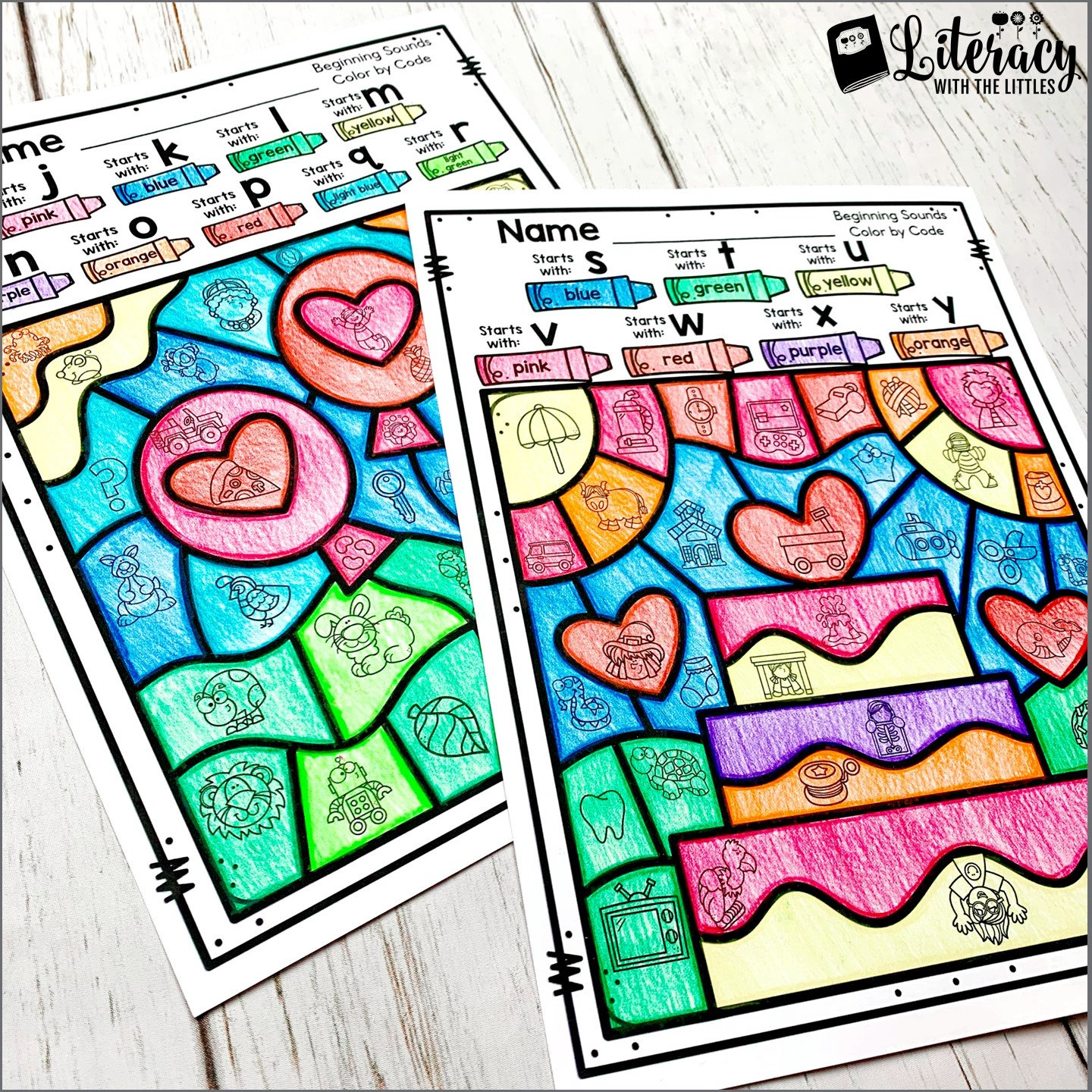 Valentine's Day Color by Code Activities | No Prep February Printables ...