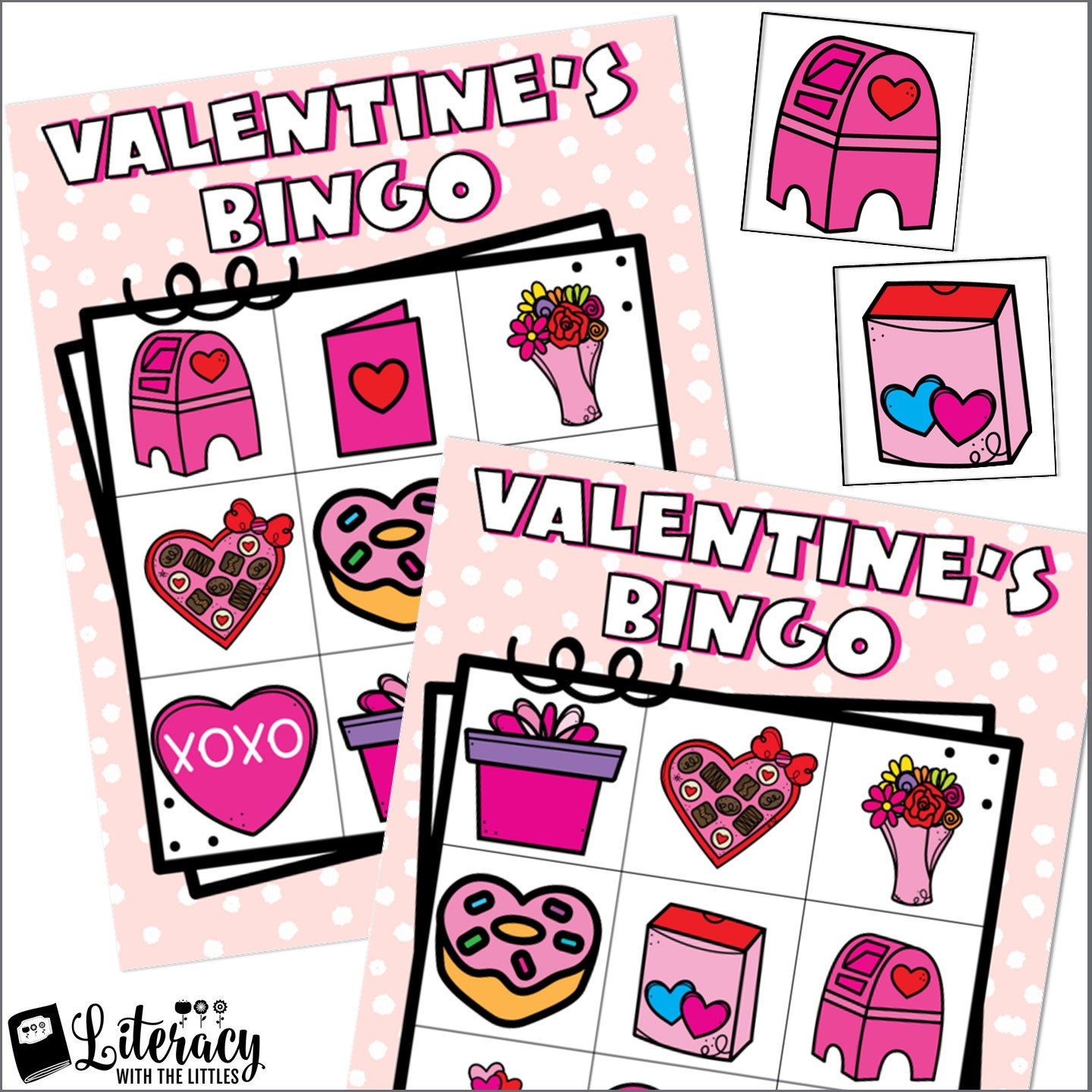 Valentine's Day Bingo Game | Class Party Activity for Preschool ...