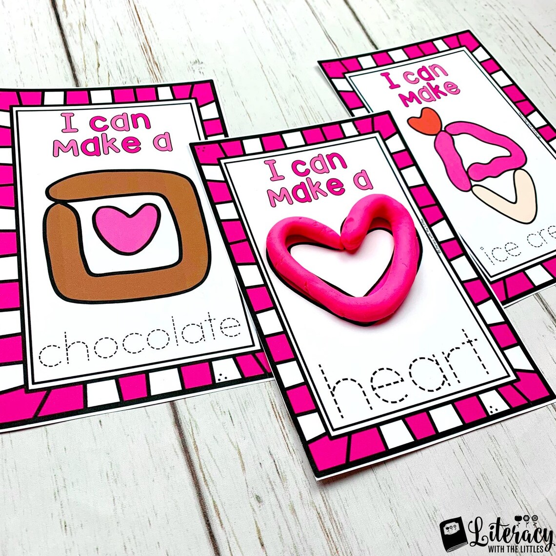 Valentine's Day Playdough Mats | February Fine Motor Skills Center ...