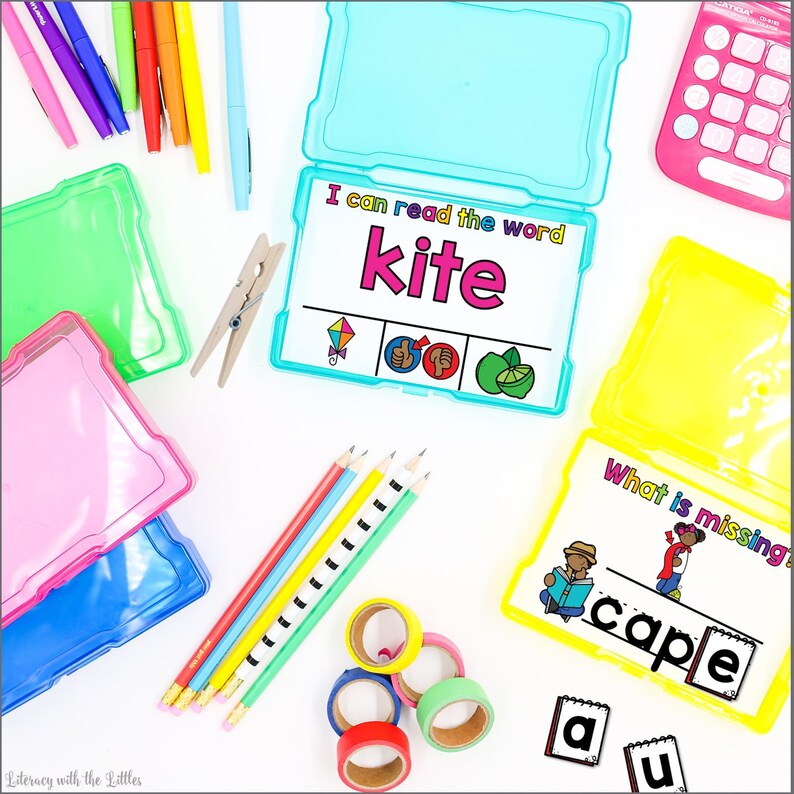 CVCE Words Task Cards | Reading Long Vowel Words With a Silent E ...