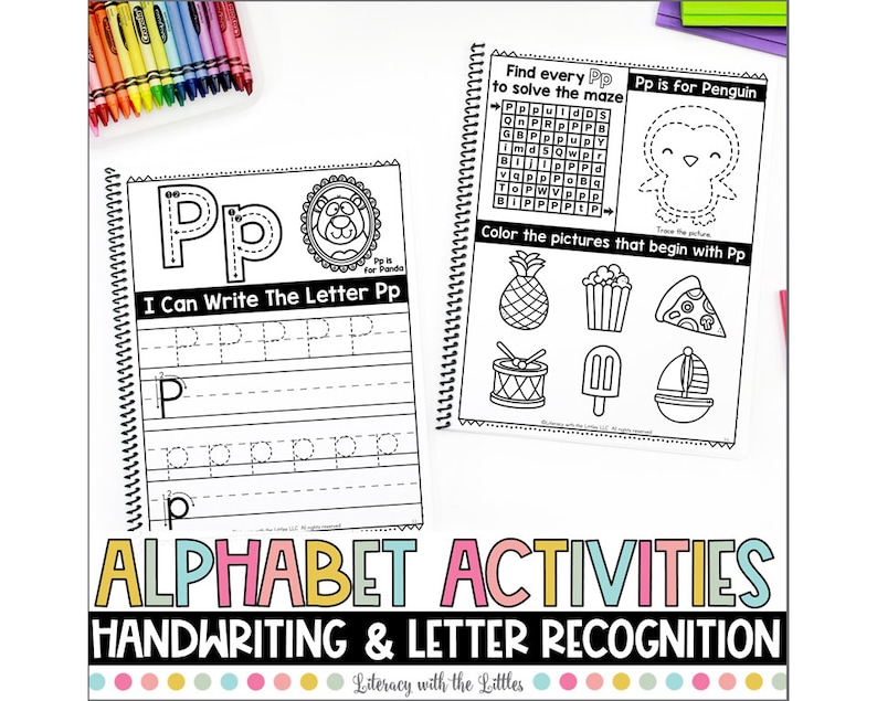 Alphabet Handwriting Book Alphabet Activities for Letter Formation ...