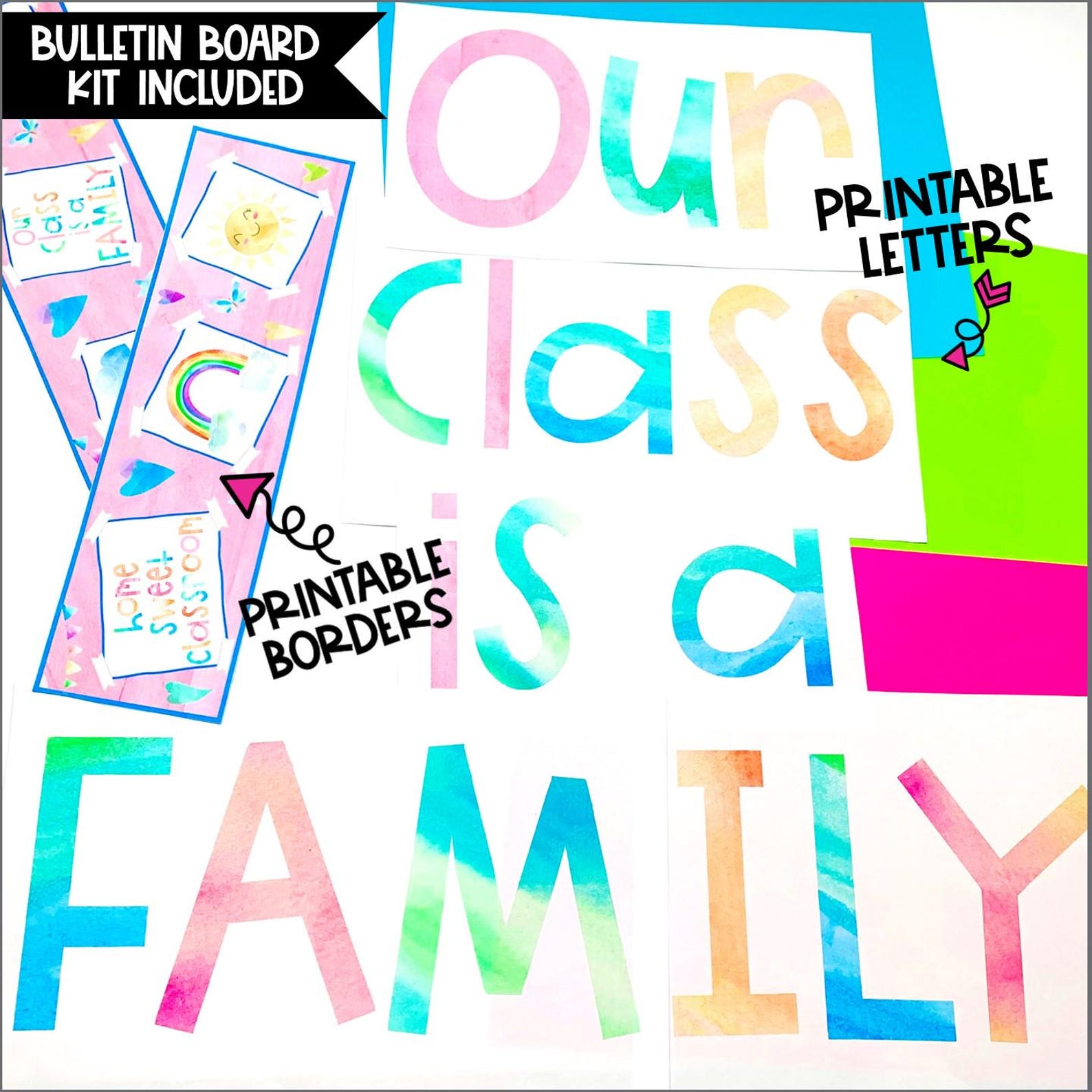 Our Class is a Family Craft Book Companion & Bulletin Board Kit Back to ...