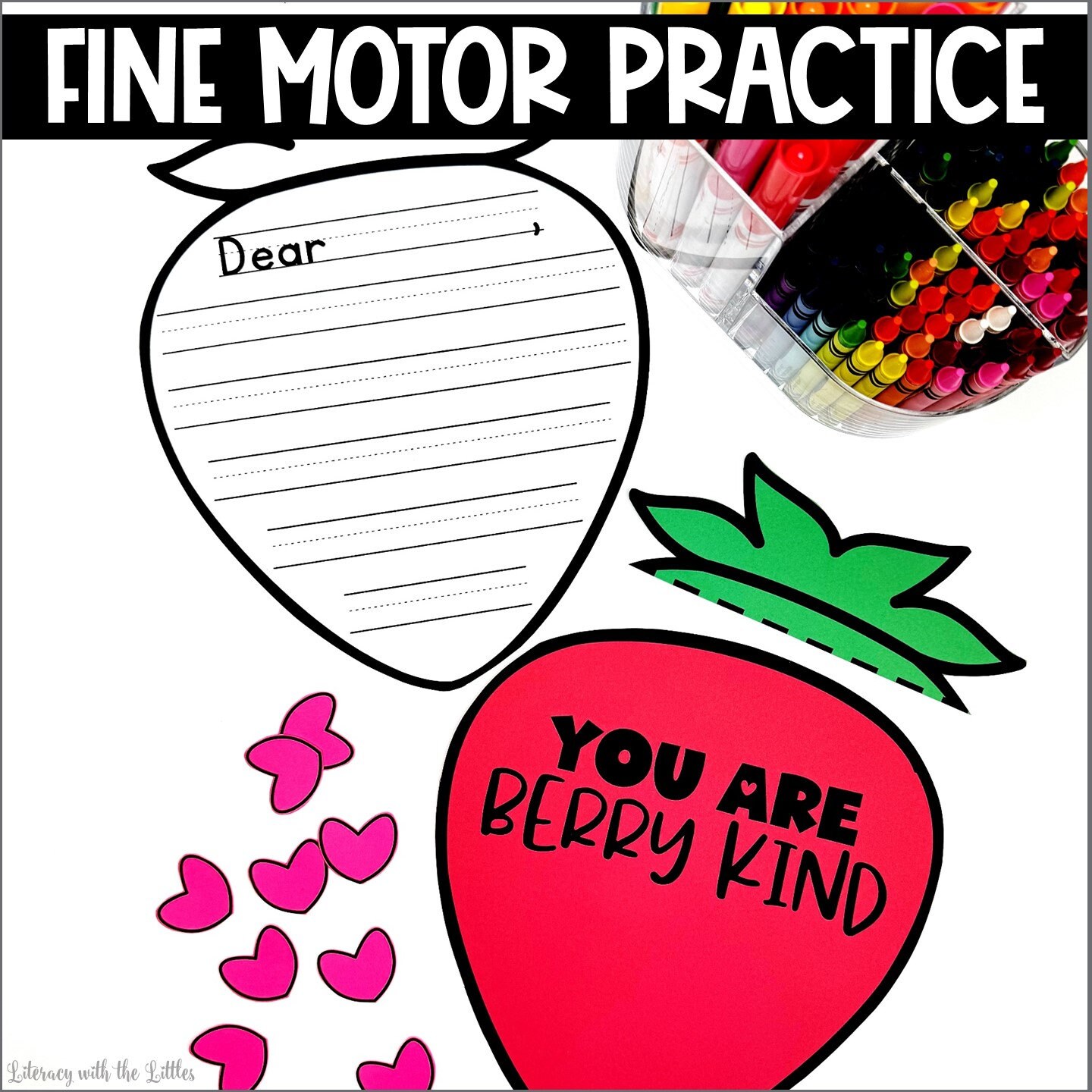 Mother's Day Craft From Kids I Love You Berry Much Writing Activity ...