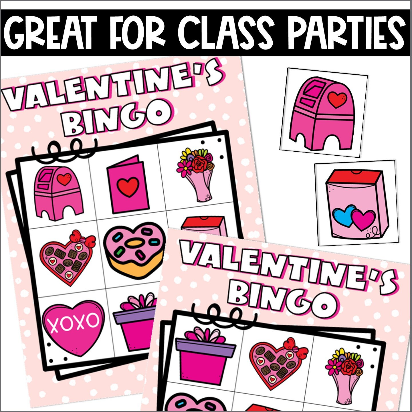 Valentine's Day Bingo Game | Class Party Activity for Preschool ...