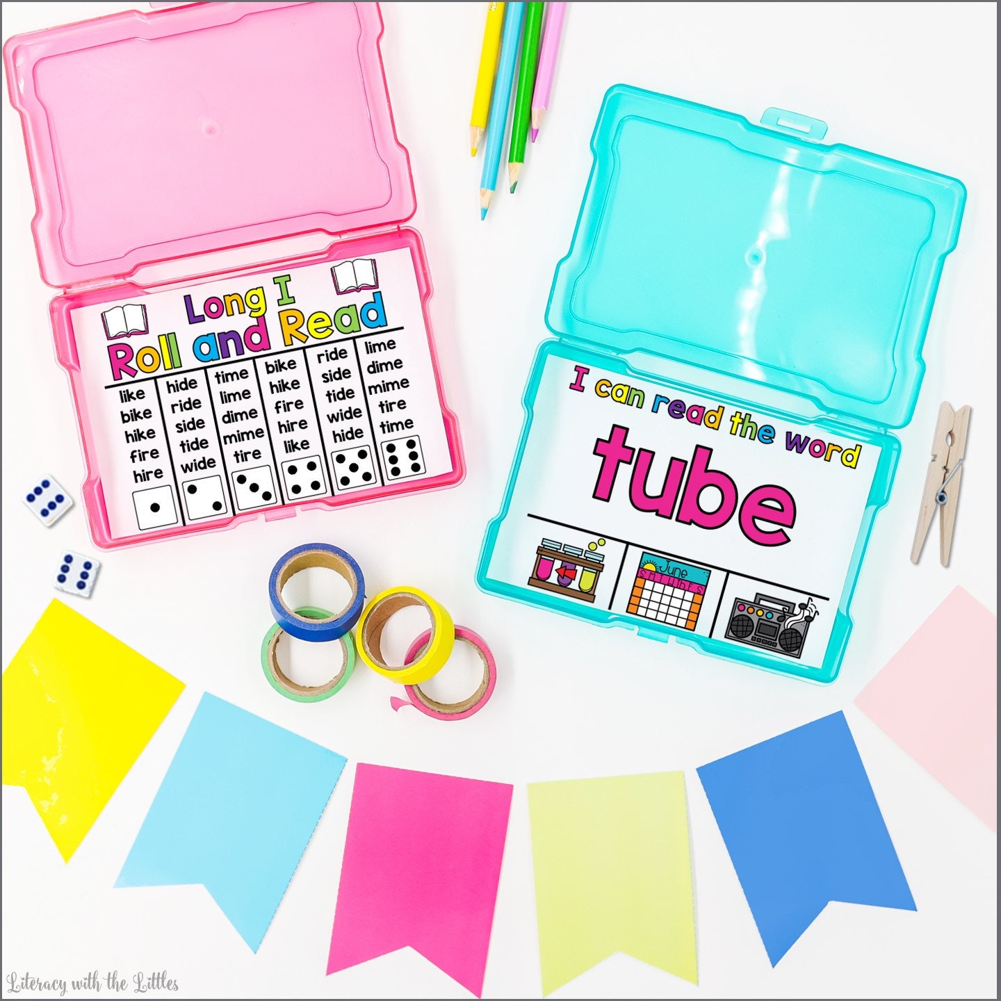 CVCE Words Task Cards Reading Long Vowel Words With a Silent E ...