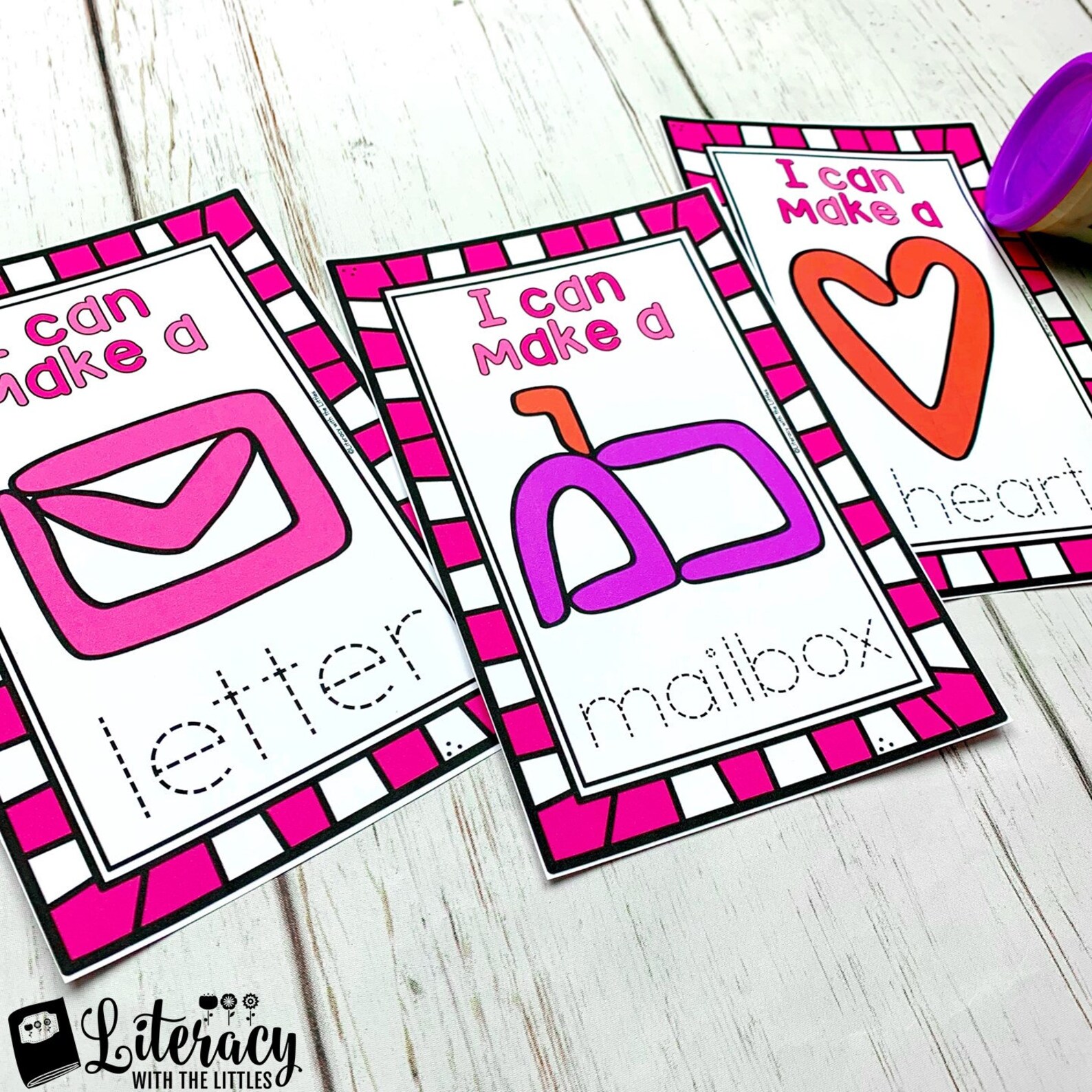 Valentine's Day Playdough Mats | February Fine Motor Skills Center ...