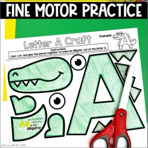 Alphabet Crafts for Kids One Page Crafts Practice Letter Sounds Letter ...