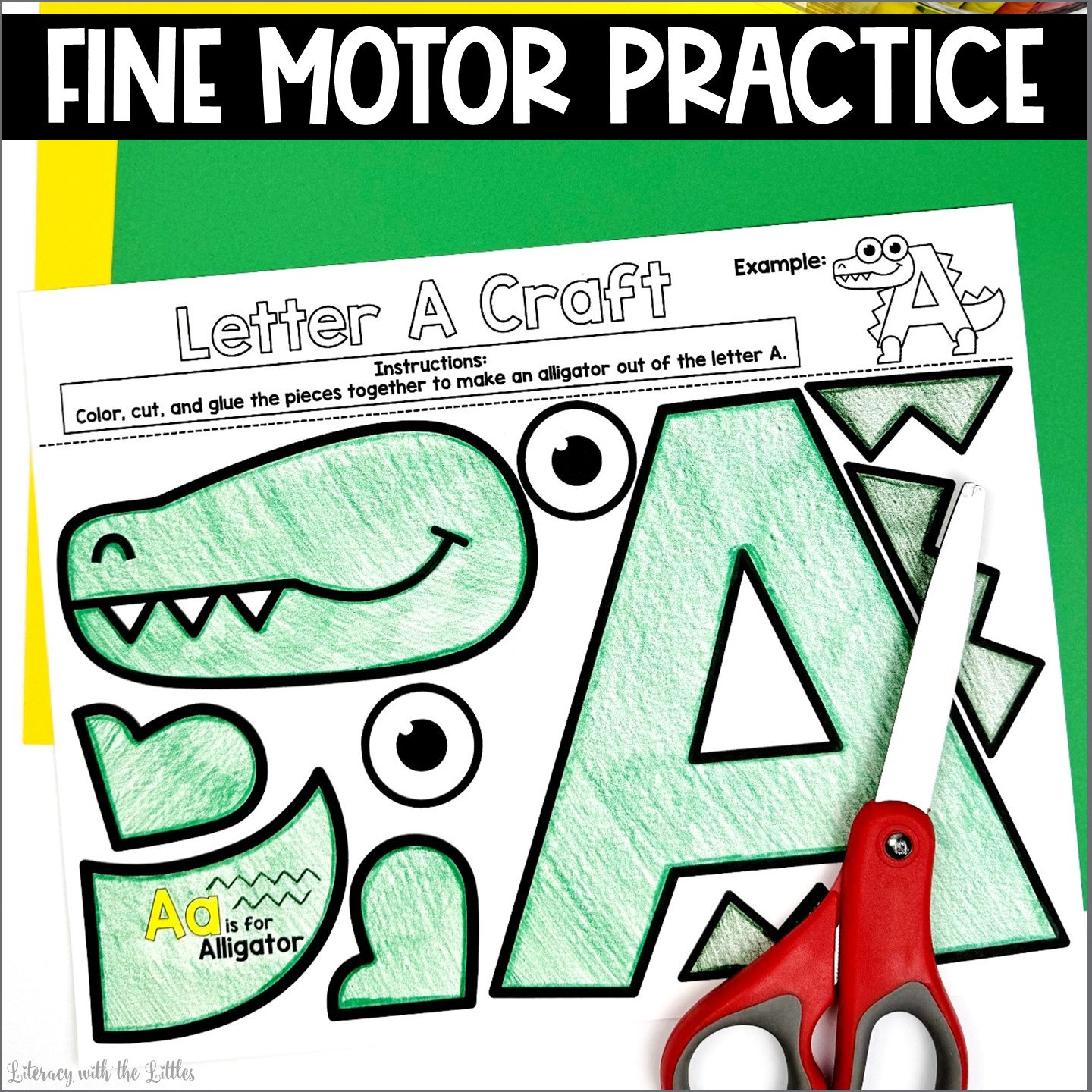 Alphabet Crafts for Kids One Page Crafts Practice Letter Sounds Letter ...
