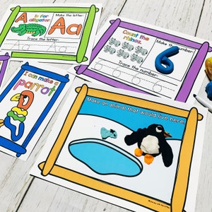Zoo Animals Playdough Mats | Animals From A-Z | Alphabet, Numbers ...