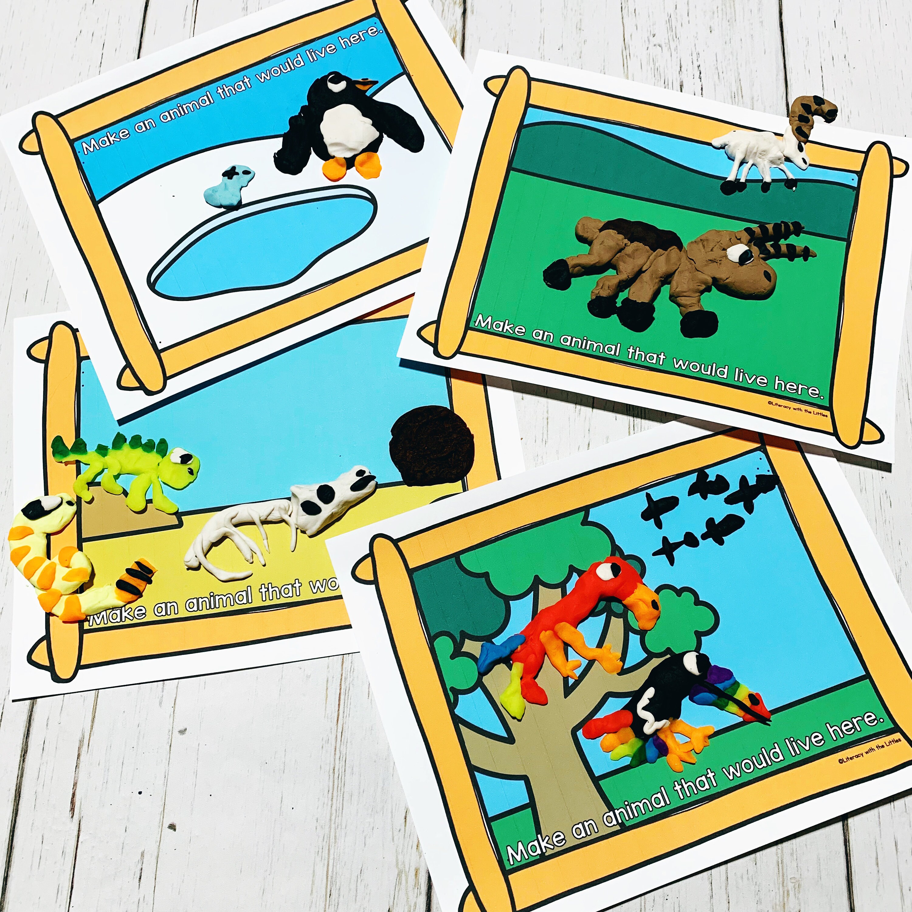 Zoo Animals Playdough Mats | Animals From A-Z | Alphabet, Numbers ...