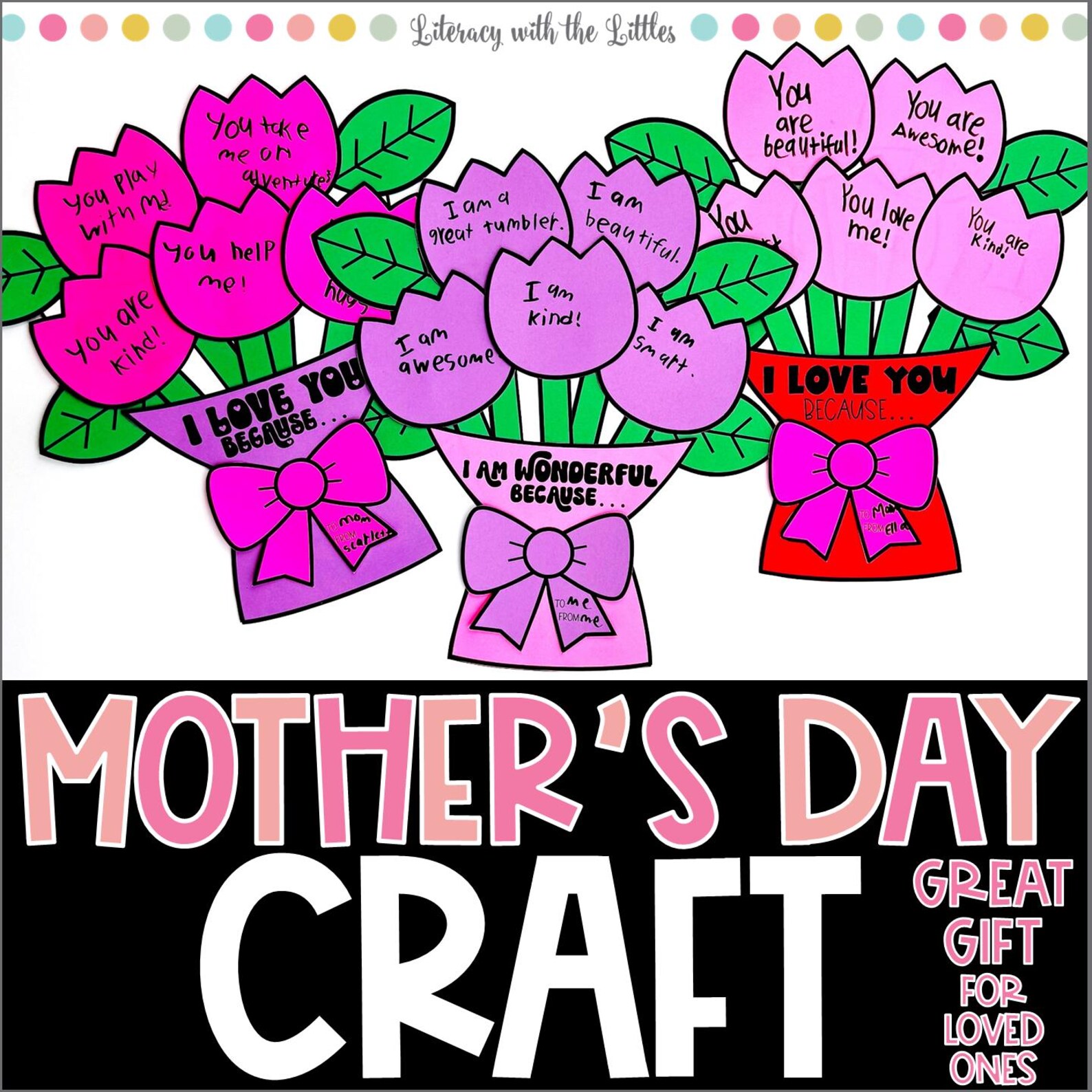 Valentine's Day Craft for Kids Flower Bouquet Gift for Parents ...