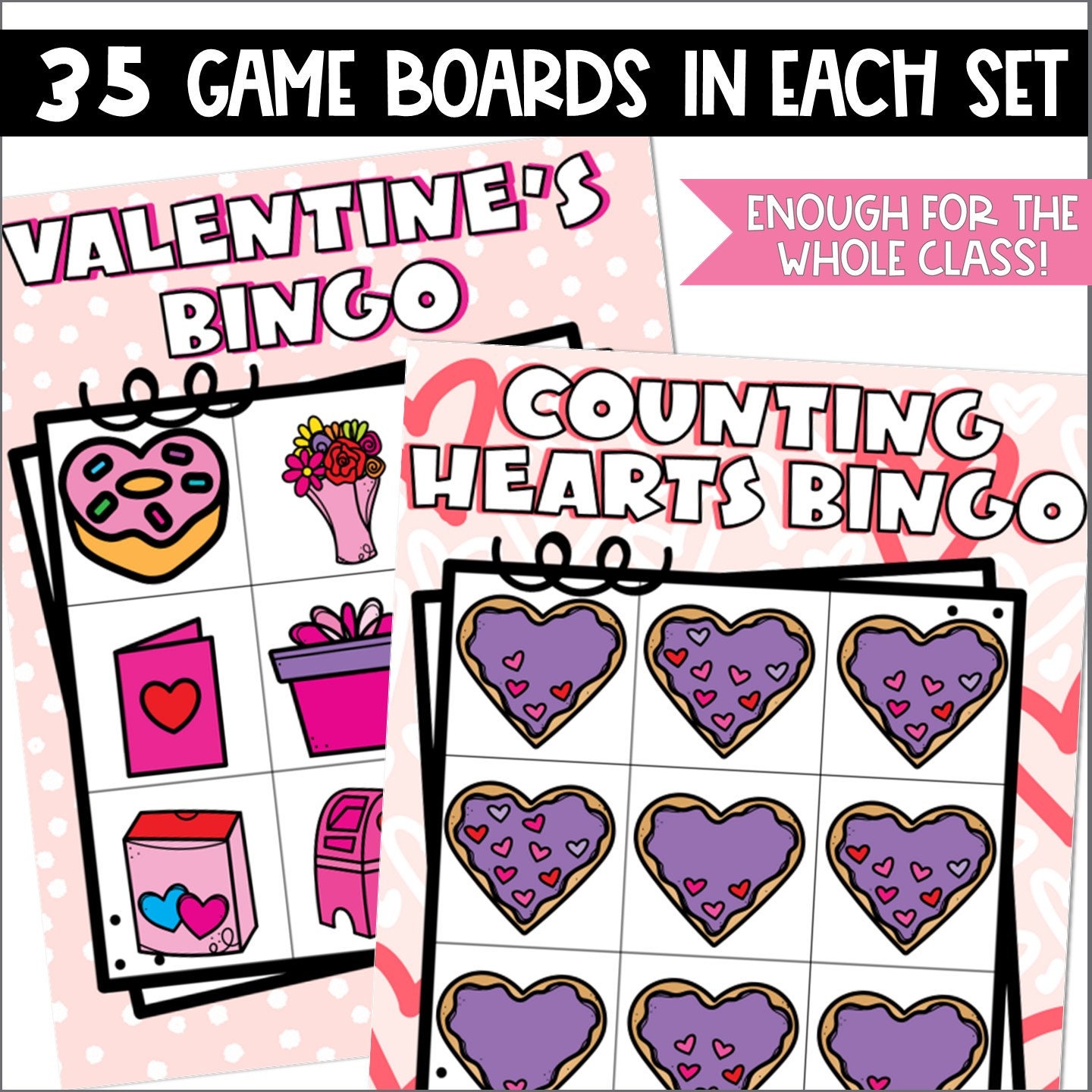 Valentine's Day Bingo Game | Class Party Activity for Preschool ...