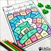 St. Patrick's Day Color by Code Printables | March Addition Activities ...