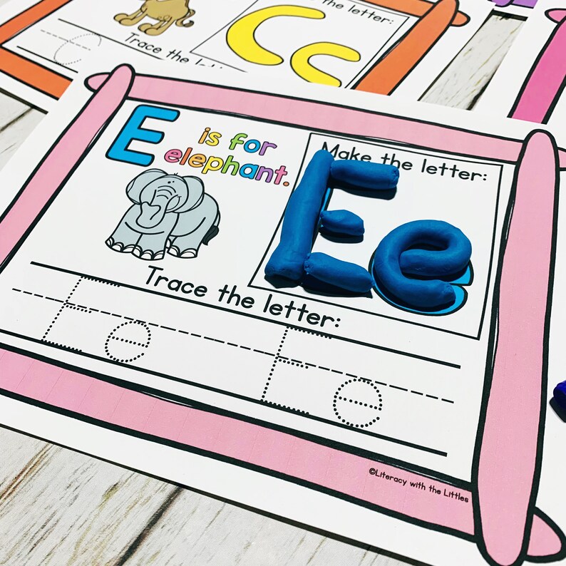 Zoo Animals Playdough Mats | Animals From A-Z | Alphabet, Numbers ...