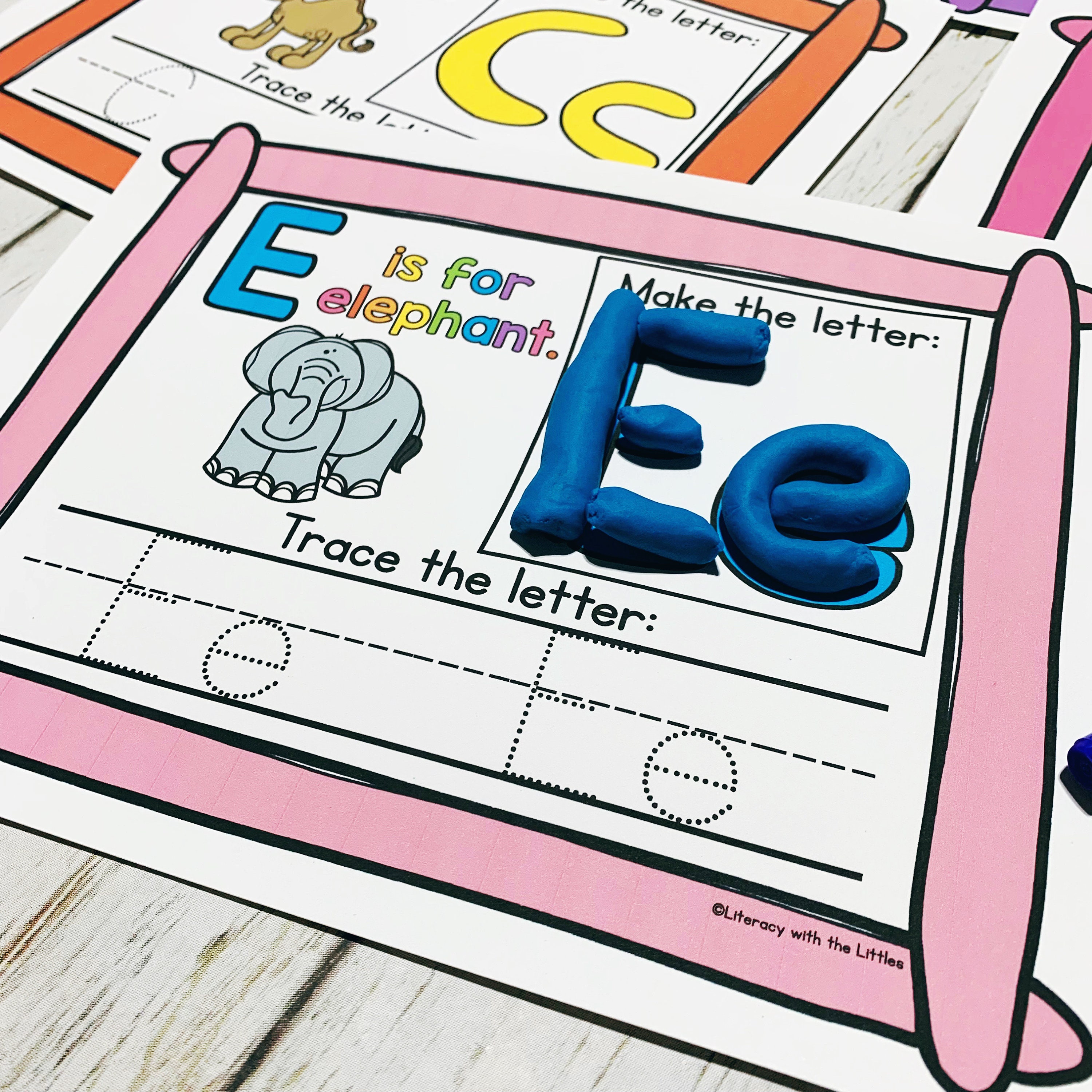 Zoo Animals Playdough Mats Animals From A-Z Alphabet, Numbers & Animal ...