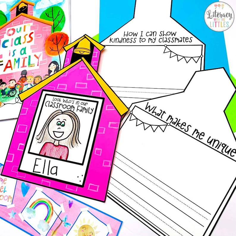 Our Class is a Family Craft Book Companion & Bulletin Board Kit Back to ...