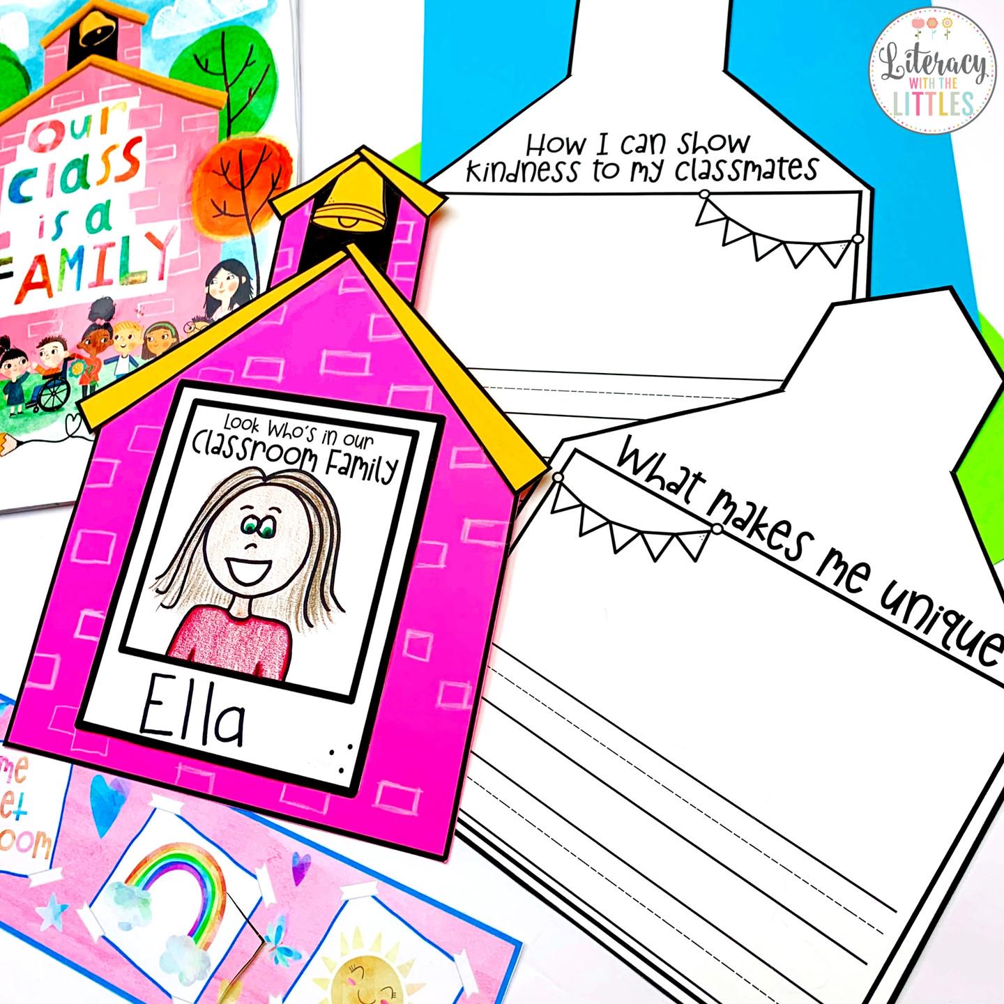 Our Class is a Family Craft Book Companion & Bulletin Board Kit Back to ...