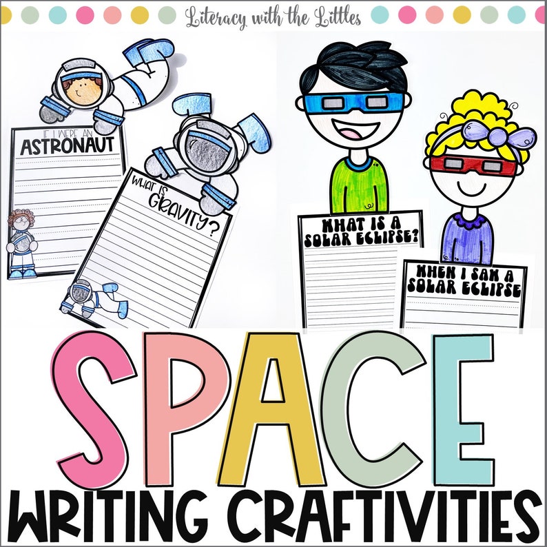 Solar Eclipse 2024 Writing Craft Outer Space Themed Writing Activities ...