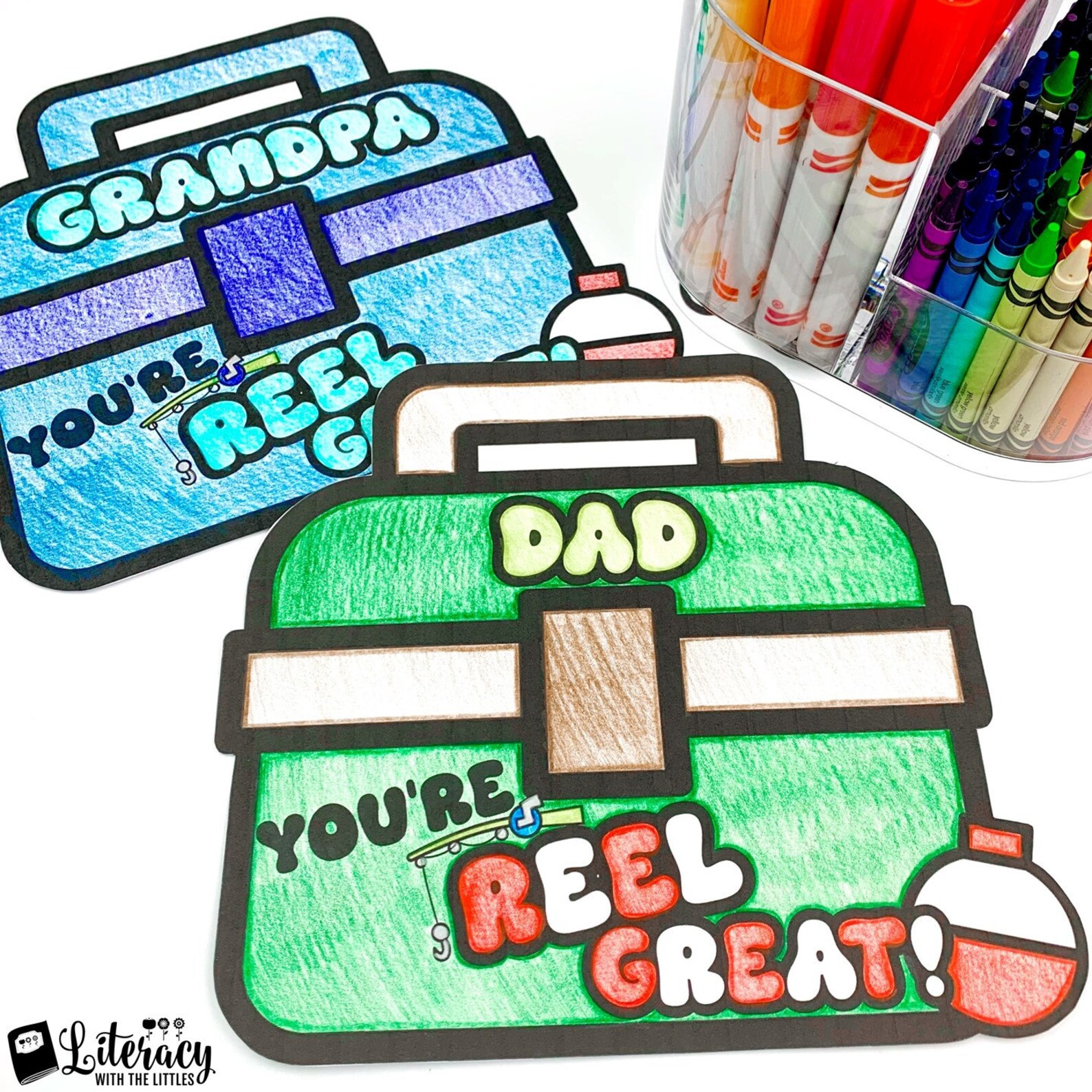 Reel Great Dad Father's Day Gift From Kids | Fishing Themed Fathers Day ...