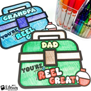 Reel Great Dad Father's Day Gift From Kids | Fishing Themed Fathers Day ...