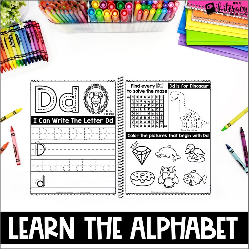 Alphabet Handwriting Book Alphabet Activities for Letter Formation ...