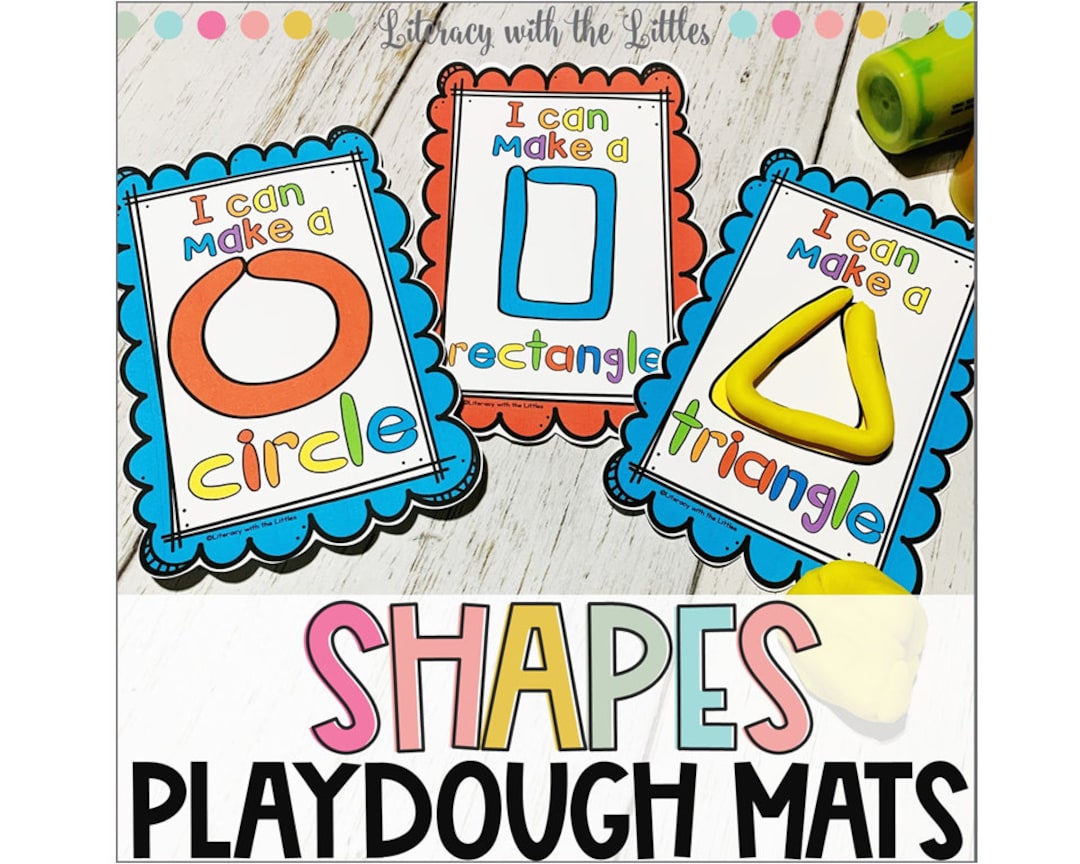 2D Shapes Playdough Mats | Fine Motor Activity for Kids | Hands-on 2 ...
