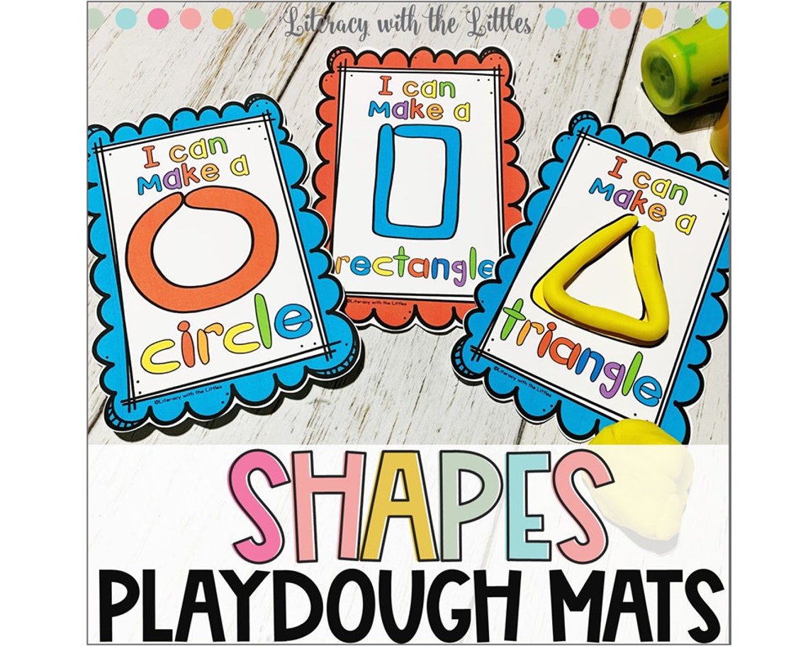 2D Shapes Playdough Mats | Fine Motor Activity for Kids | Hands-on 2 ...