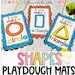 2D Shapes Playdough Mats Fine Motor Activity for Kids Hands-on 2 ...