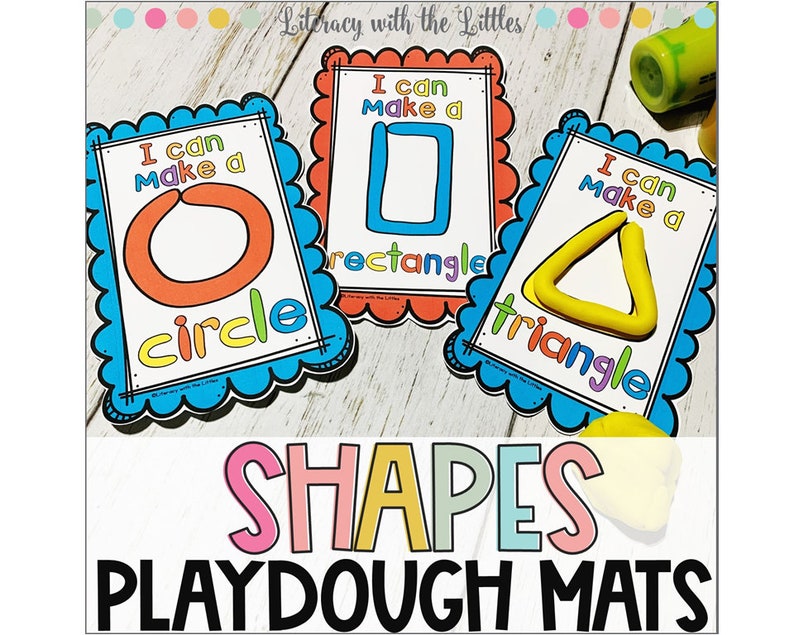 2D Shapes Playdough Mats | Fine Motor Activity for Kids | Hands-on 2 ...