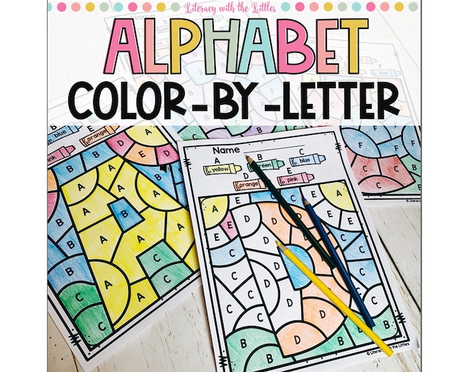 Alphabet Color by Code Printables | Uppercase Letter Recognition ...
